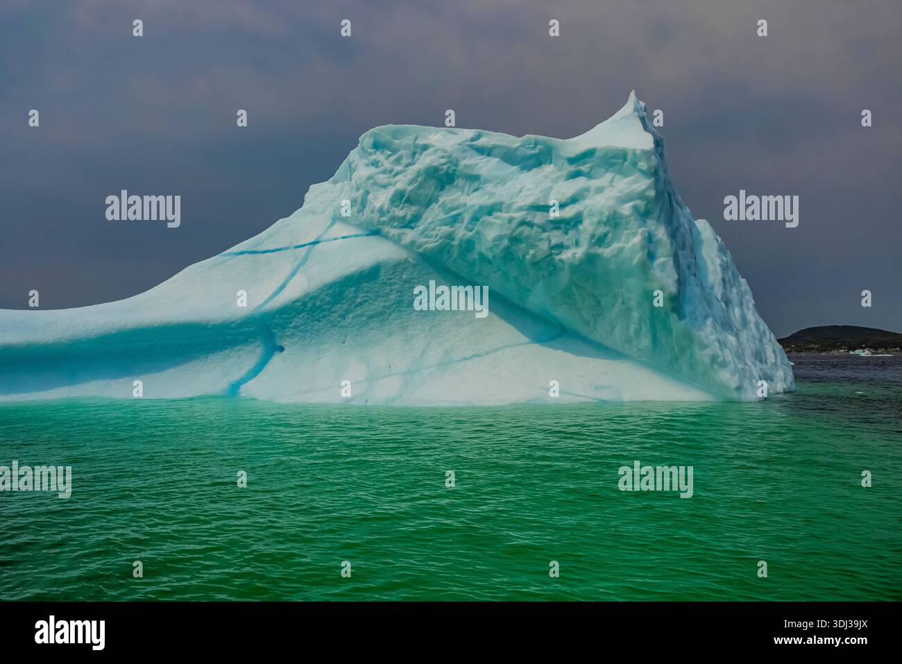 Iceberg grounded near Twillingate in Newfoundland, Canada Stock Photo ...
