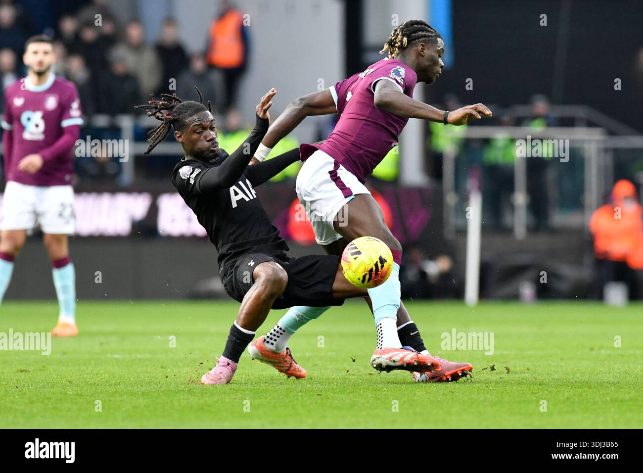 Yves Bissouma of Tottenham Hotspur commits a foul during the Burnley v ...