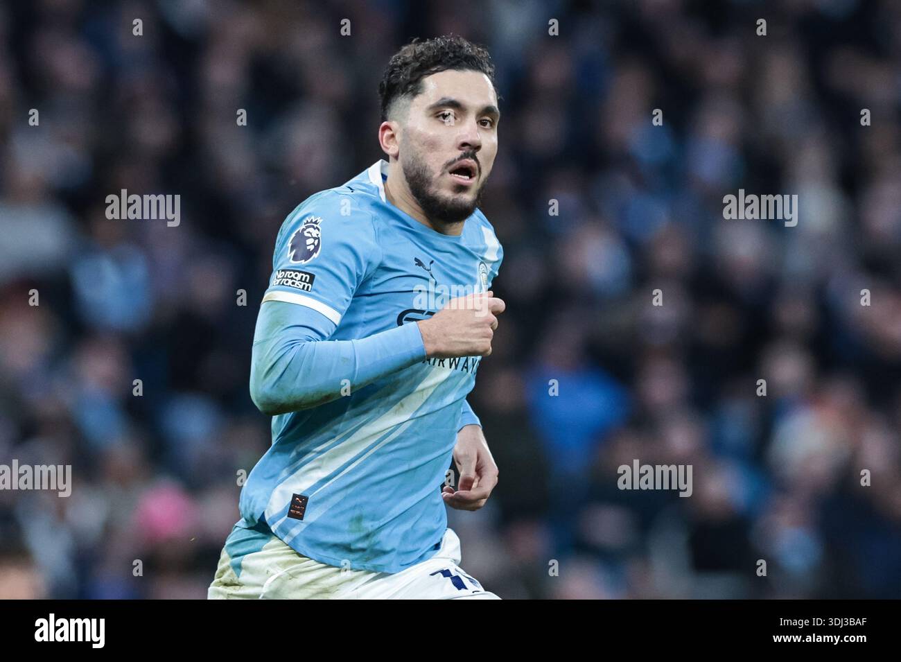 Rayan Cherki of Manchester City during the Premier League match ...