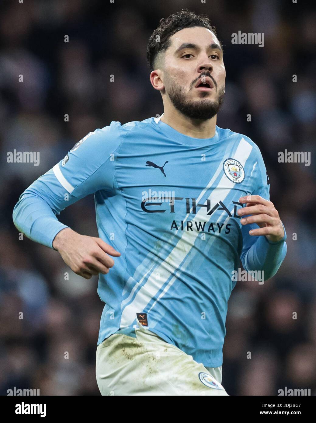 Rayan Cherki of Manchester City during the Premier League match ...