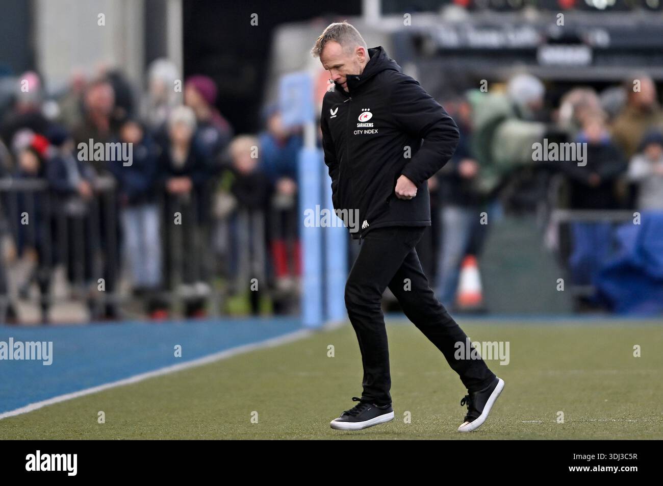 Barnet. United Kingdom. 24 January 2026. Gallagher Prem Rugby. Saracens ...