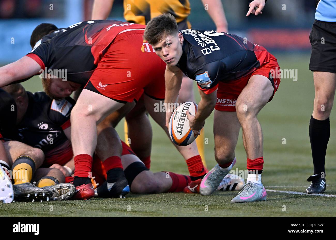 Barnet. United Kingdom. 24 January 2026. Gallagher Prem Rugby. Saracens ...