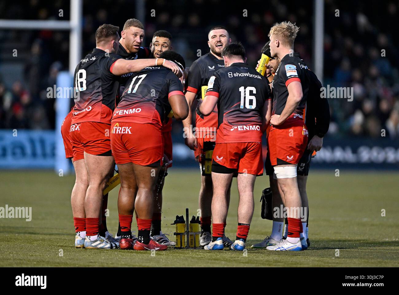 Barnet. United Kingdom. 24 January 2026. Gallagher Prem Rugby. Saracens ...