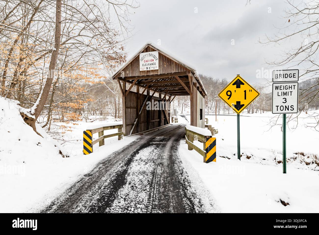 The Scott Covered Bridge is a historic covered bridge that carries ...