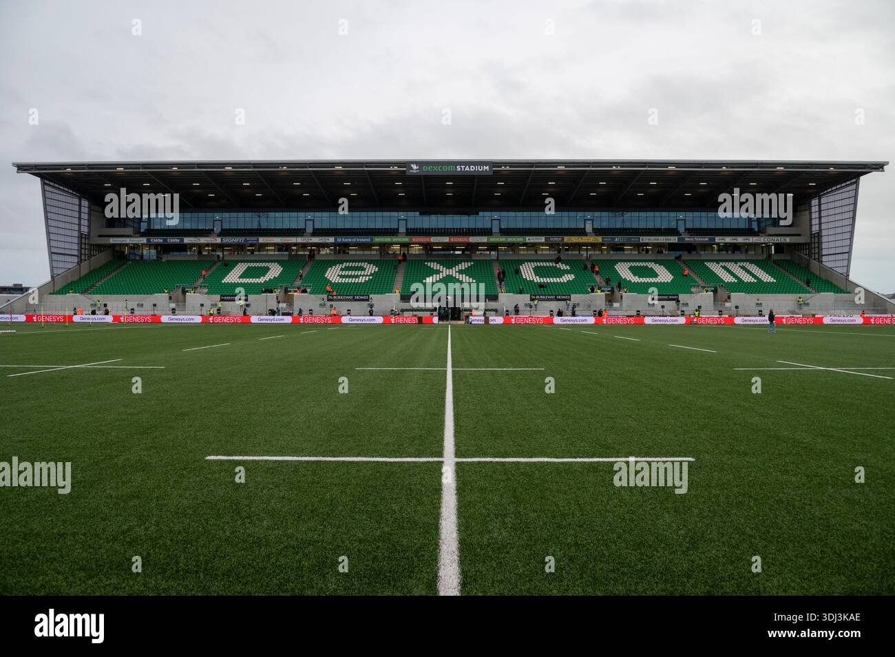 General view of the newly constructed stand at Dexcom Stadium prior the ...