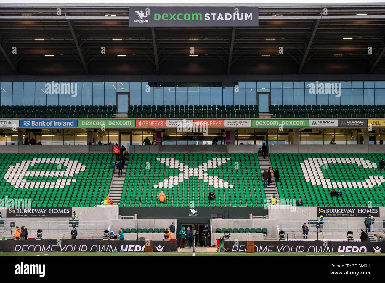 General view of the newly constructed stand at Dexcom Stadium prior the ...
