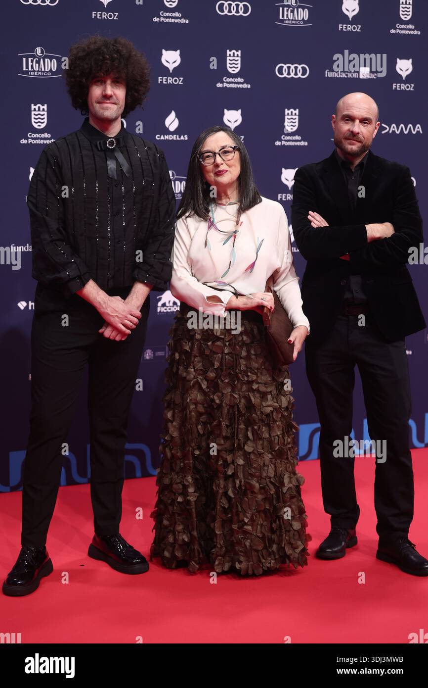 The crew of the animated film 'Decorado' pose on the red carpet of the ...