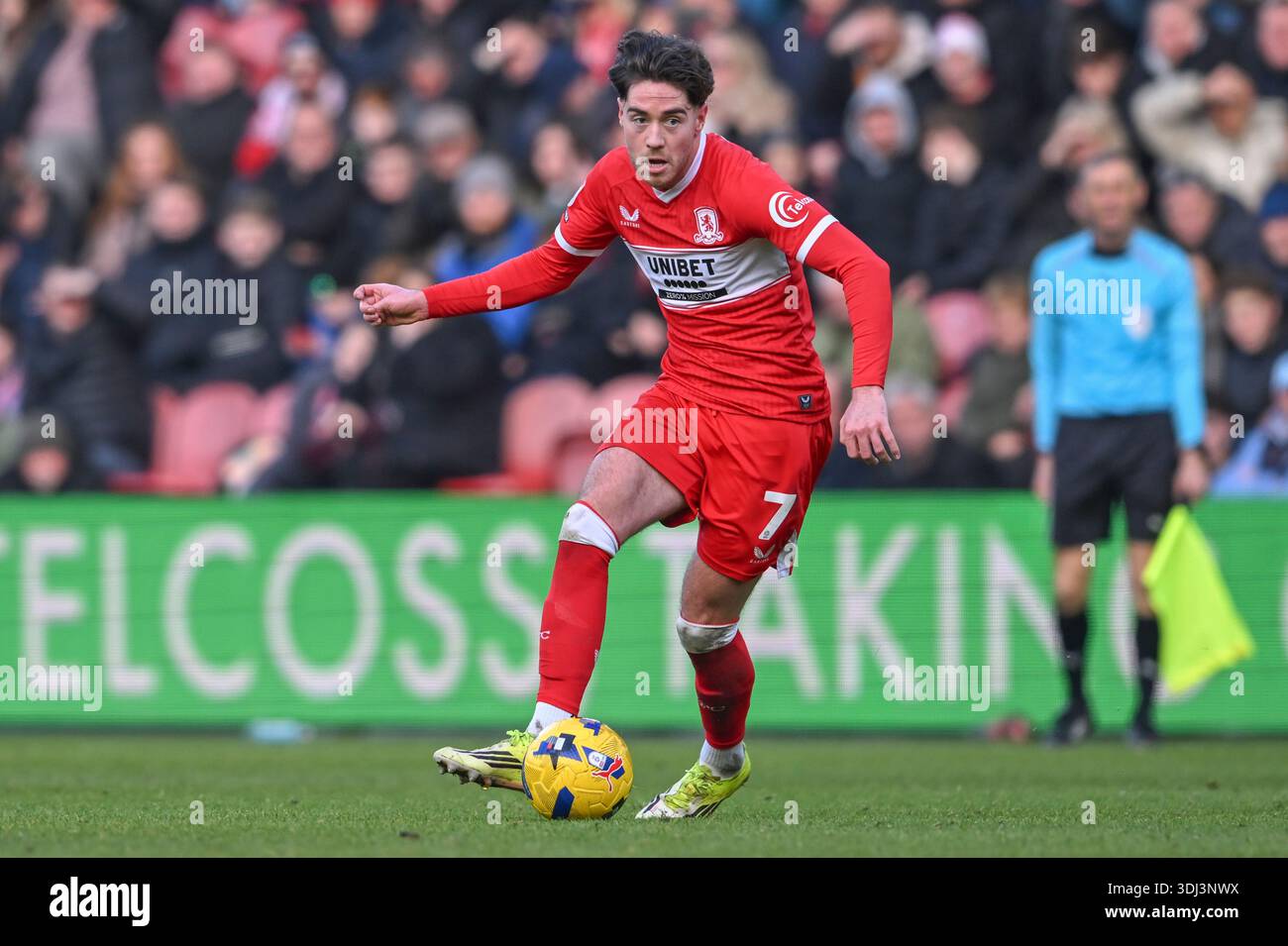 Hayden Hackney of Middlesbrough during the Sky Bet Championship match ...