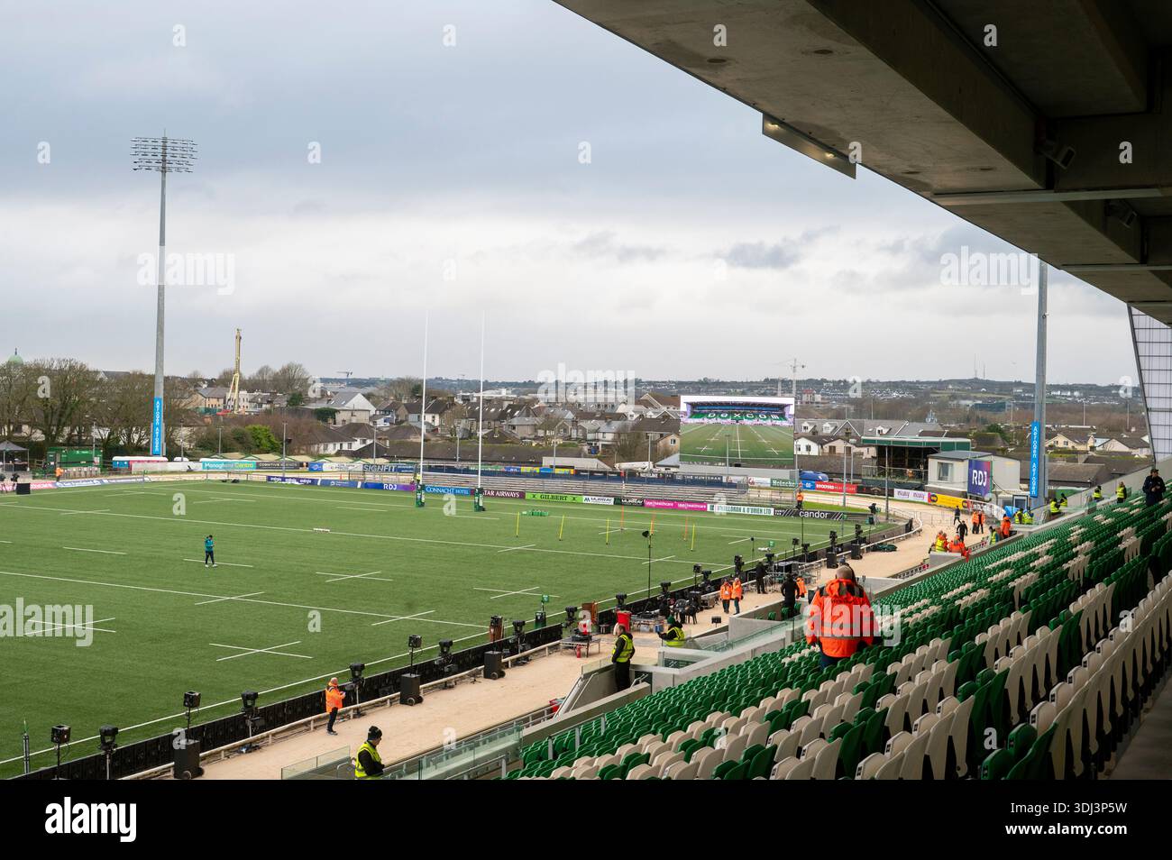 View from the new stand at Dexcom Stadium prior the United Rugby ...
