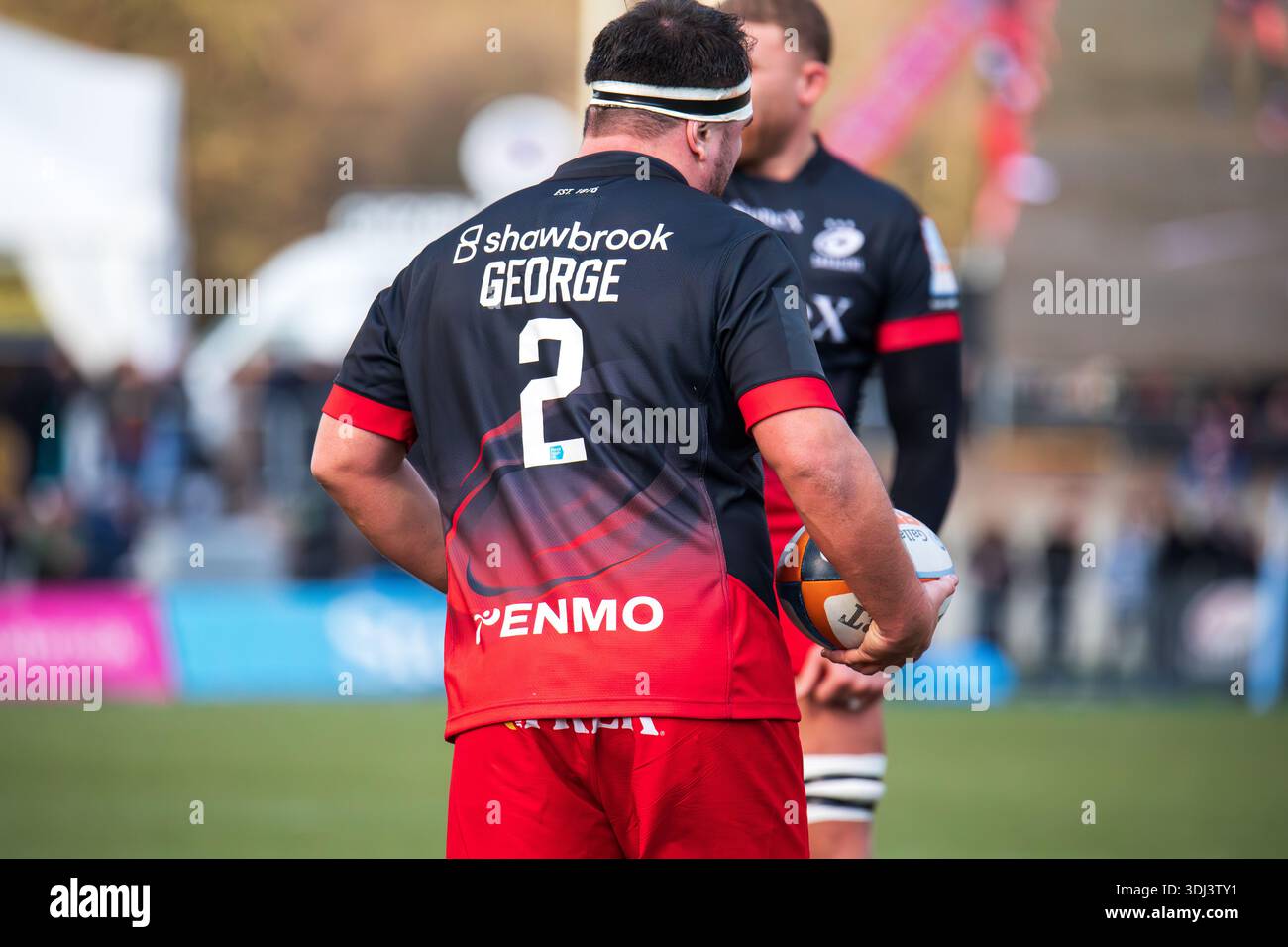 London, UK, 24th January 2026 Saracens hooker Jamie George in action ...