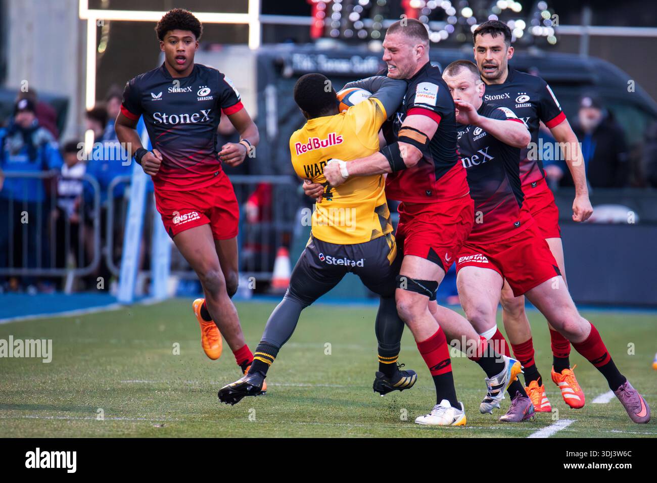 London, UK, 24th January 2026 Newcastle Red Bulls wing Christian Wade ...