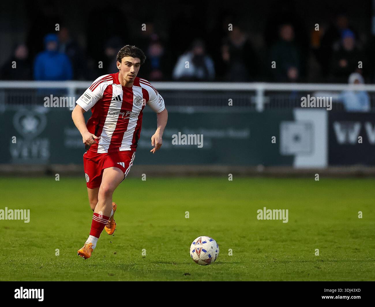 BRACKLEY, ENGLAND - JANUARY 24: Kian Harratt of Brackley Town dribbles ...