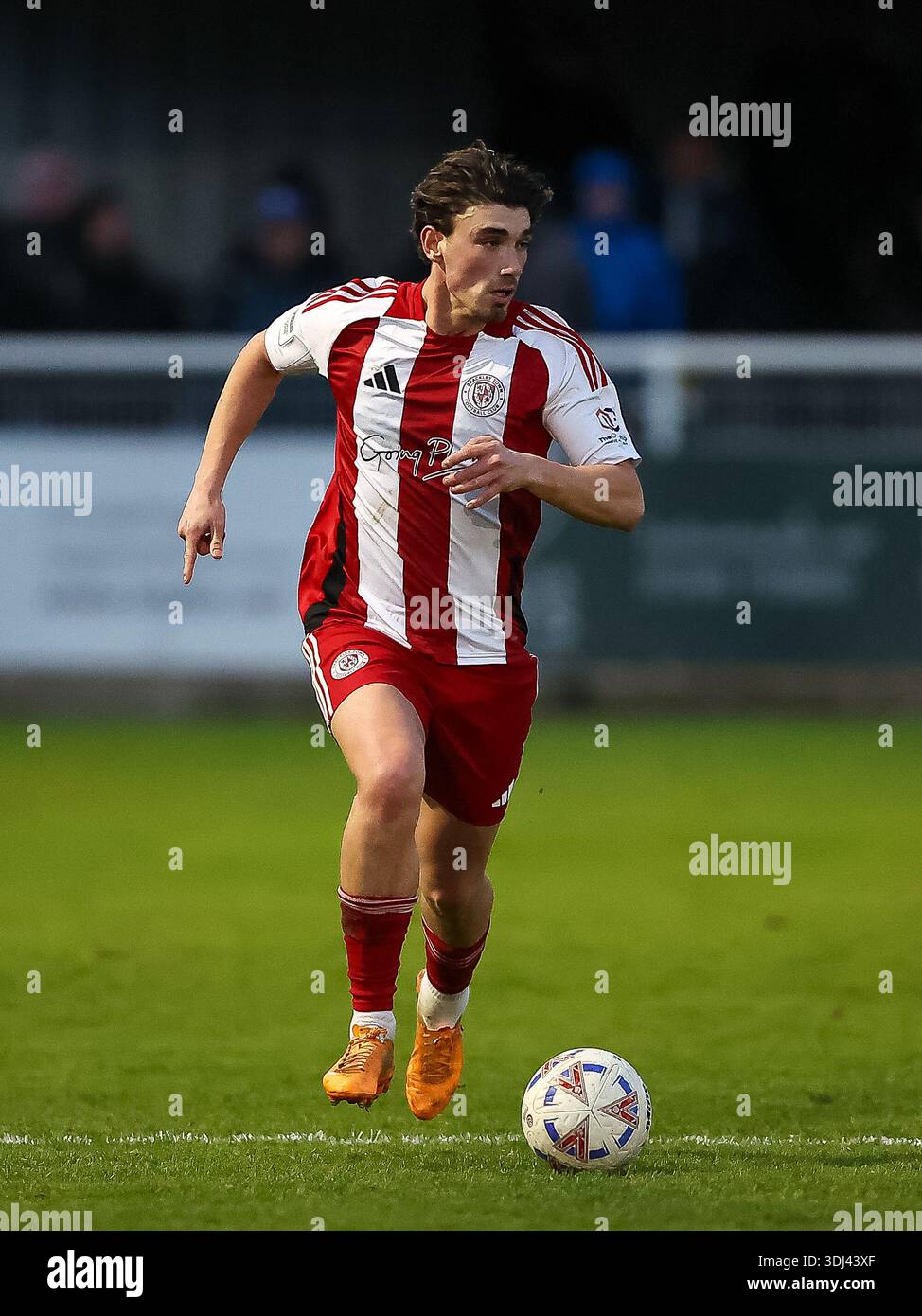 BRACKLEY, ENGLAND - JANUARY 24: Kian Harratt of Brackley Town dribbles ...