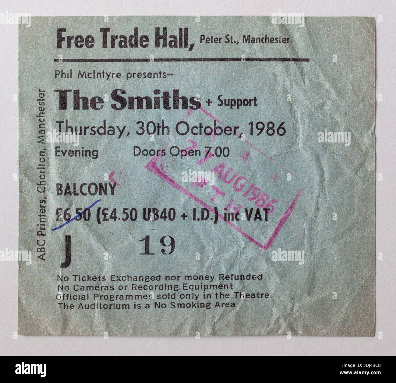 Morrissey smiths 1986 hi-res stock photography and images - Alamy