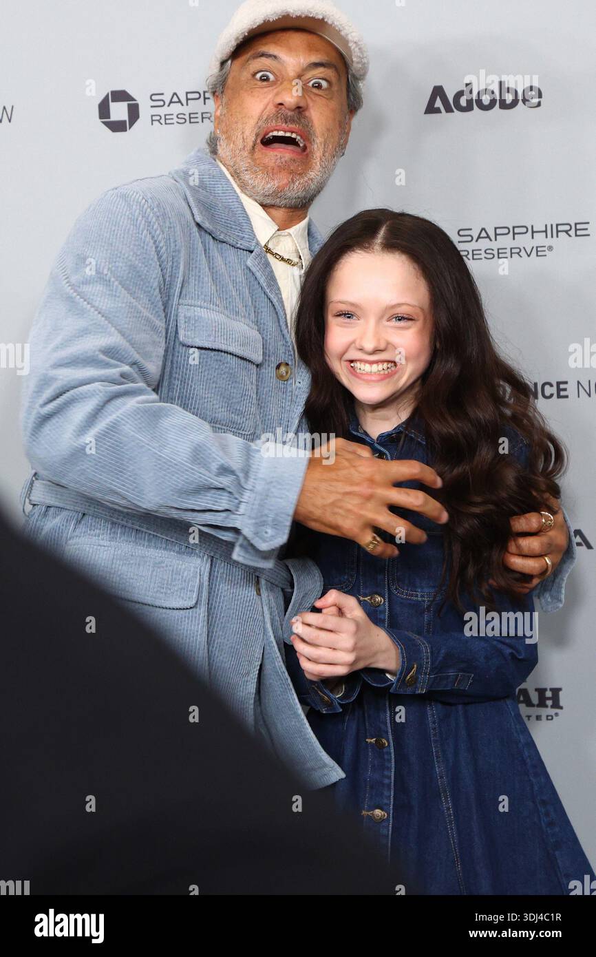 Taika Waititi, Iona Bell at arrivals for FING! Premiere at the Sundance ...
