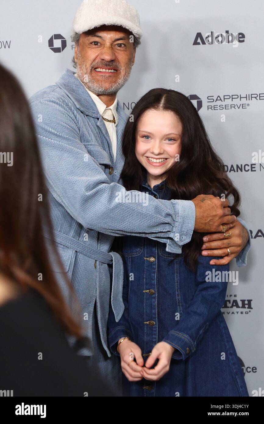 Taika Waititi, Iona Bell at arrivals for FING! Premiere at the Sundance ...