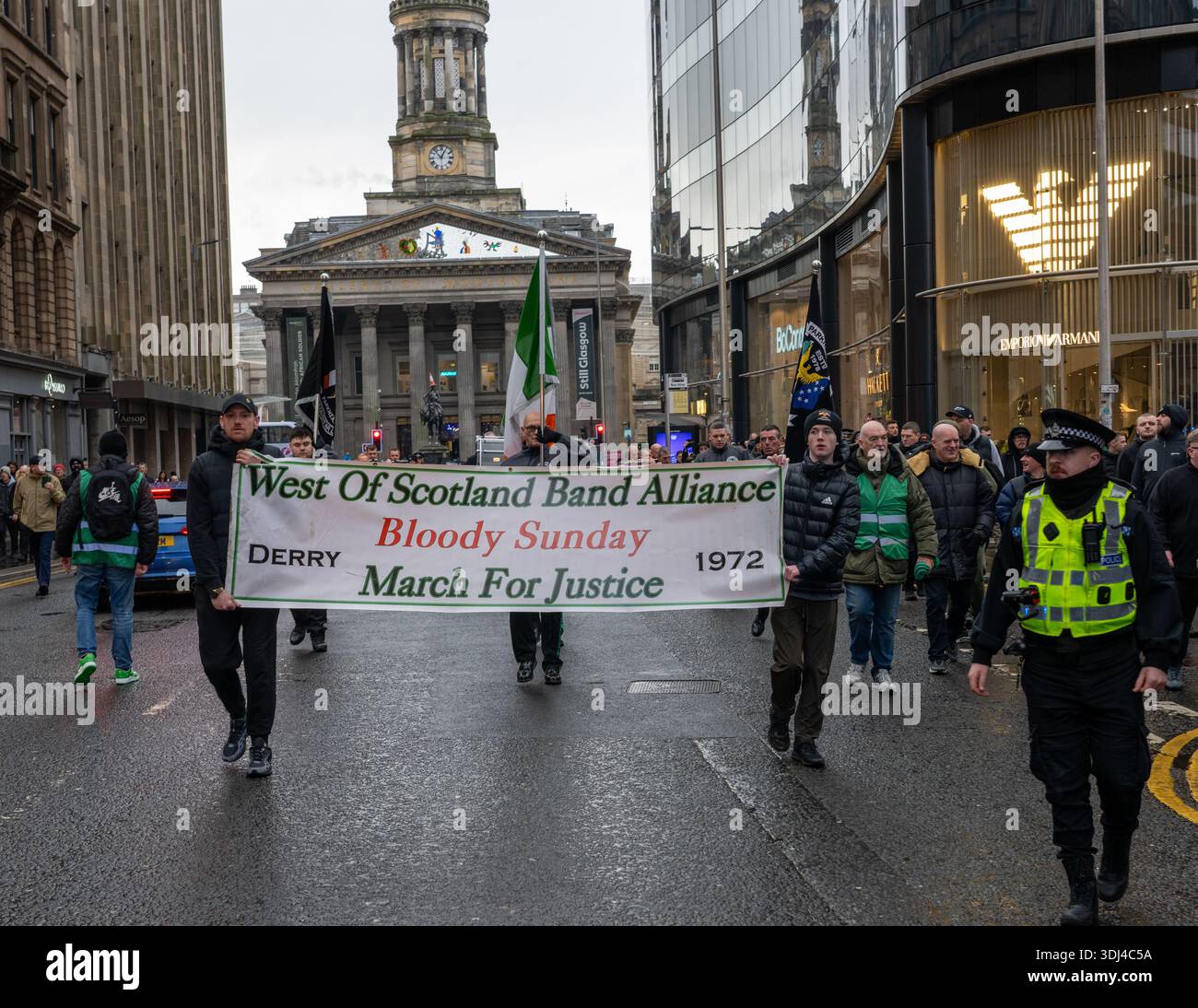Glasgow Scotland, UK. 24th January 2026. Republican march to remember ...