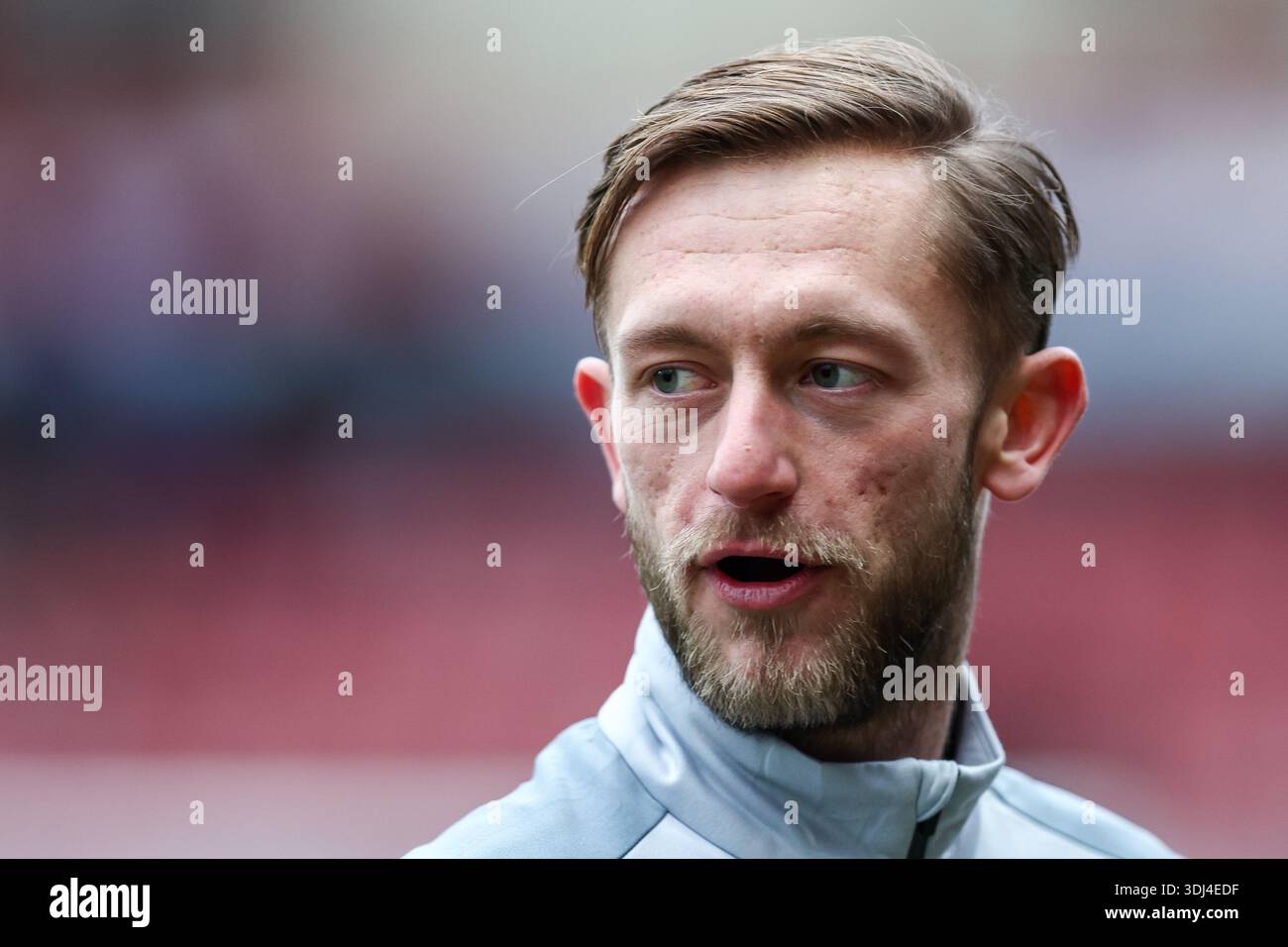 8, Charlie Lakin of Walsall FC at warm up during the Sky Bet League 2 ...
