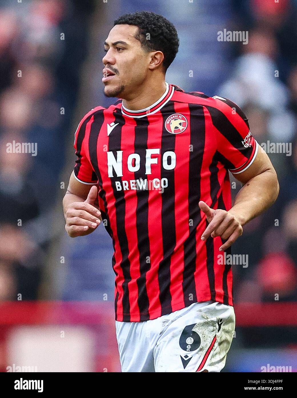 6, Priestley Farquharson of Walsall FC moves position during the Sky ...