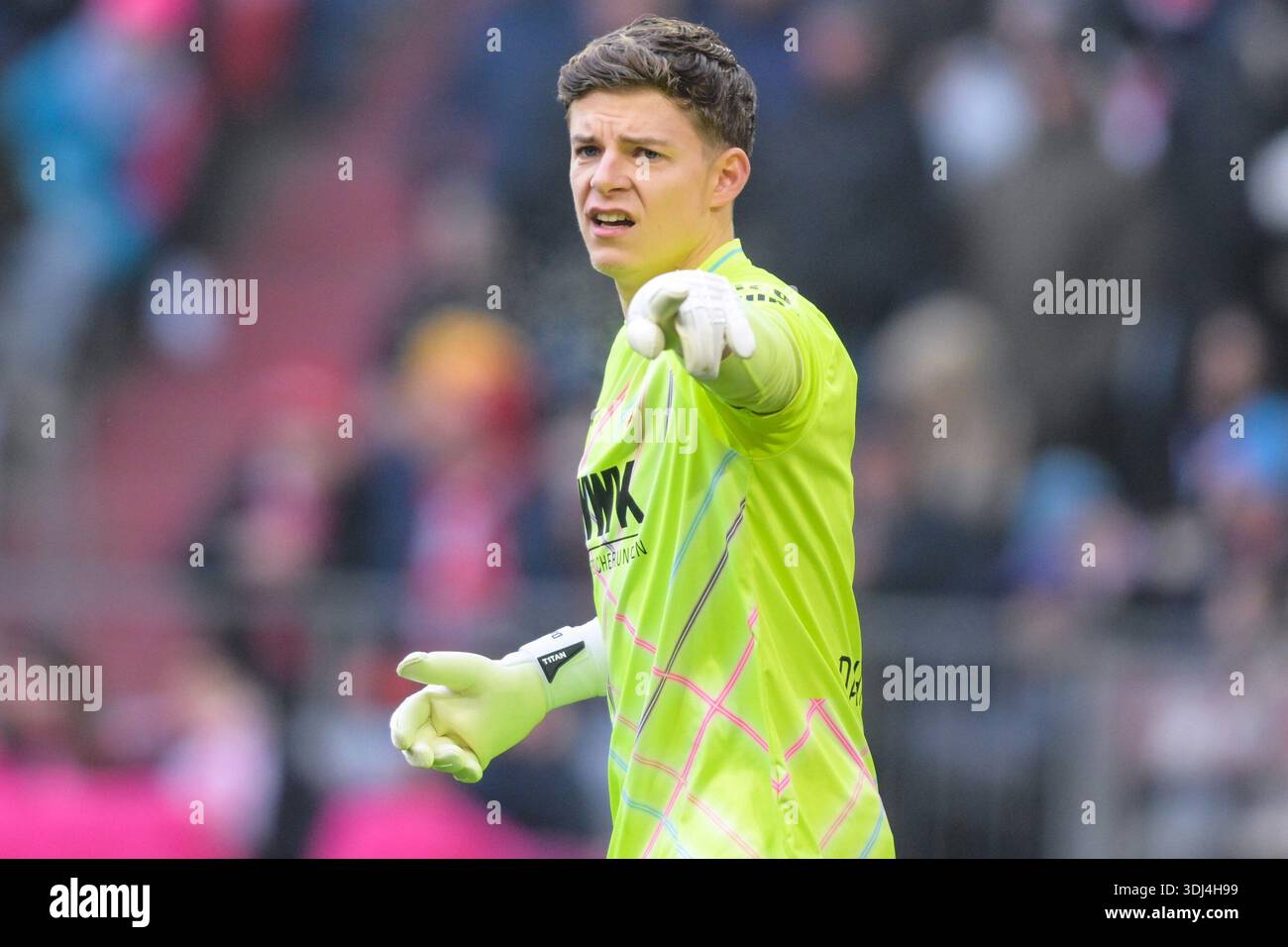 Goalkeeper Finn Dahmen (FC Augsburg) Munich, January 24, 2026, Soccer ...