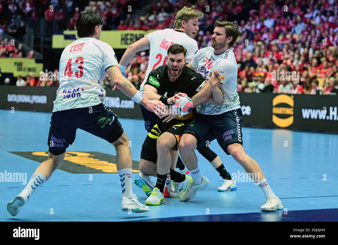 Herning, Denmark. 24th Jan, 2026. Handball, Men, European Championship ...