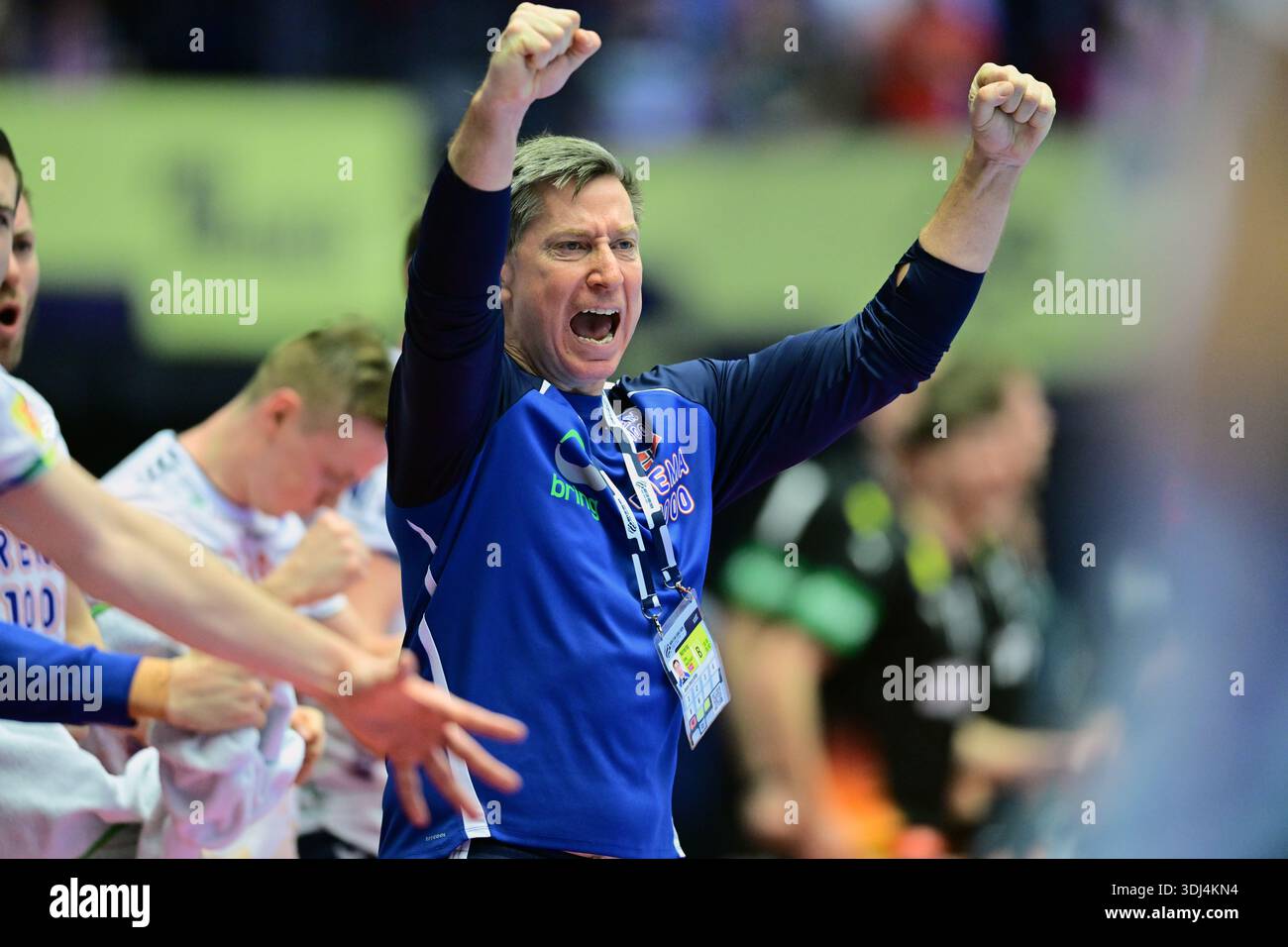 24 January 2026, Denmark, Herning: Handball, Men, European Championship ...