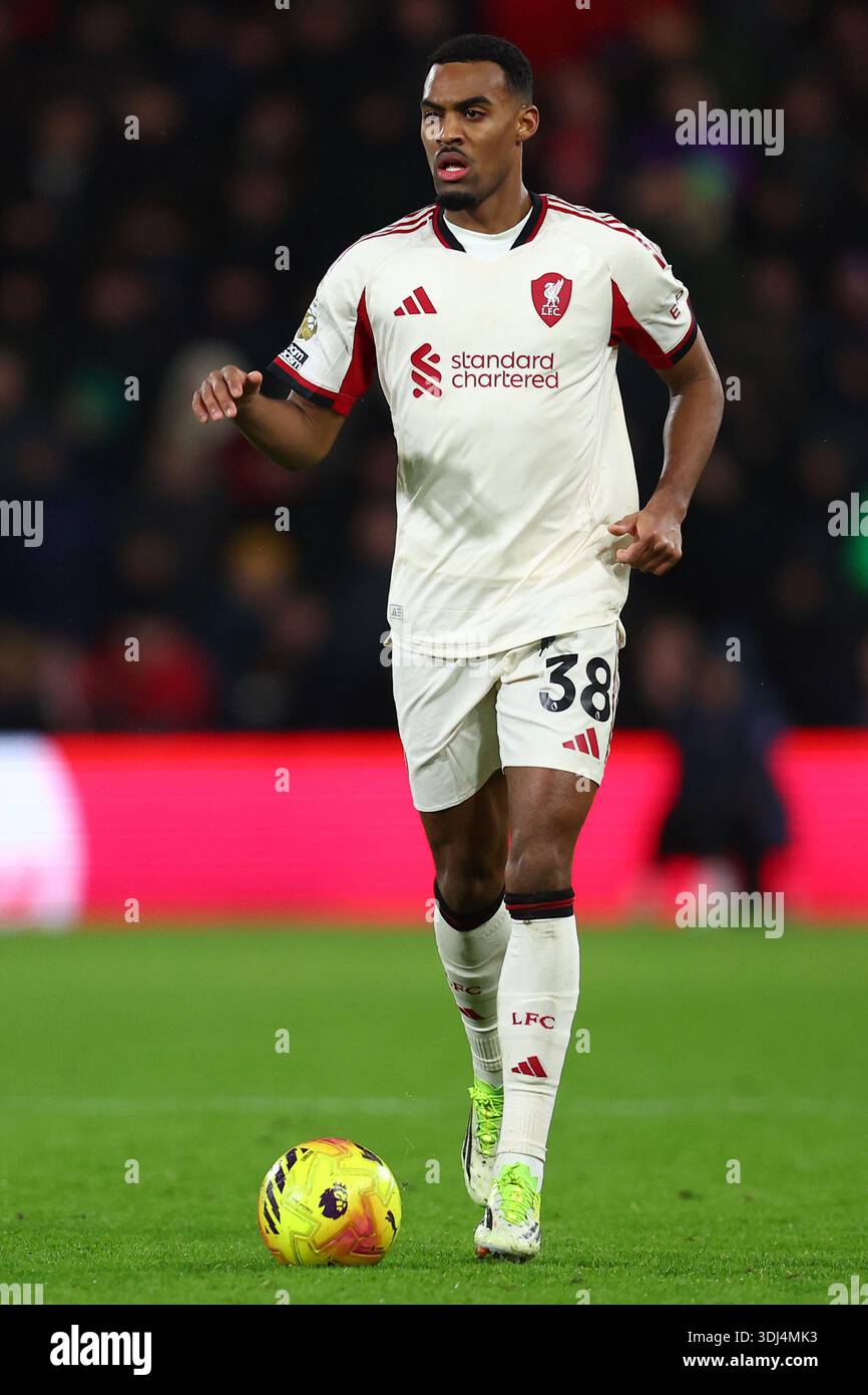 Bournemouth, England, 24th January 2026. Ryan Gravenberch of Liverpool ...