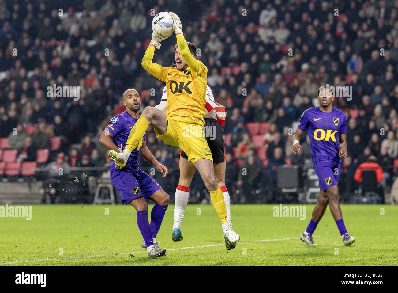 EINDHOVEN - NAC Breda goalkeeper Daniel Bielica during the Dutch ...