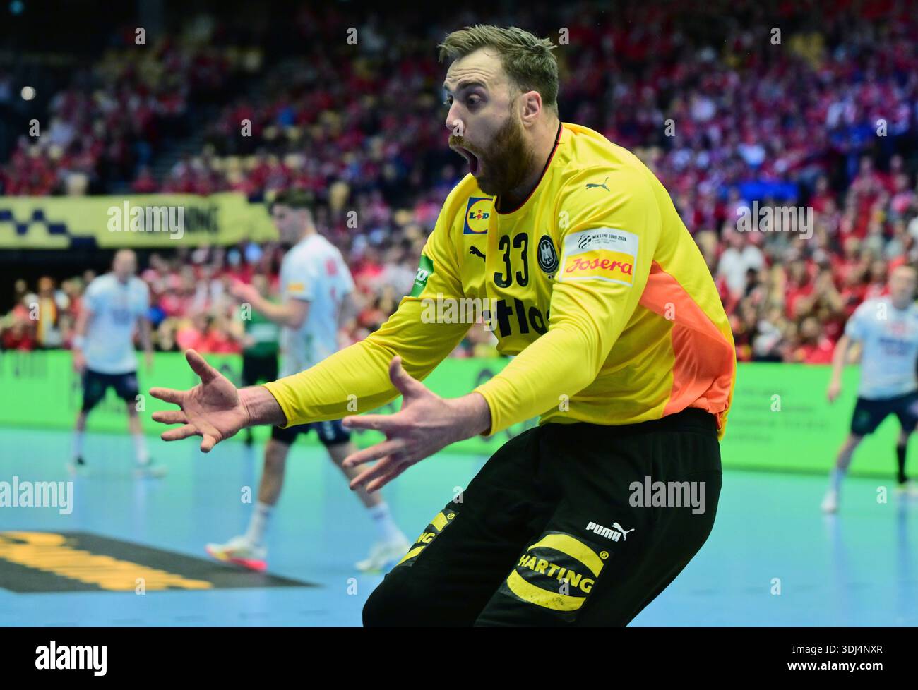 24 January 2026, Denmark, Herning: Handball, Men, European Championship ...