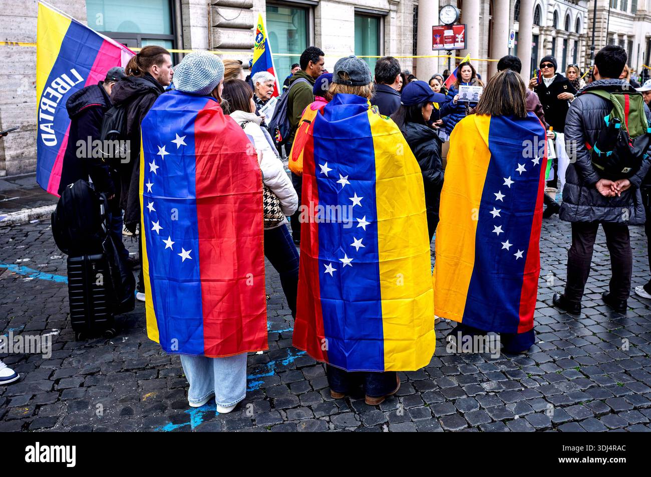 Demonstration for political prisoners in Venezuela ROME, ITALY ...