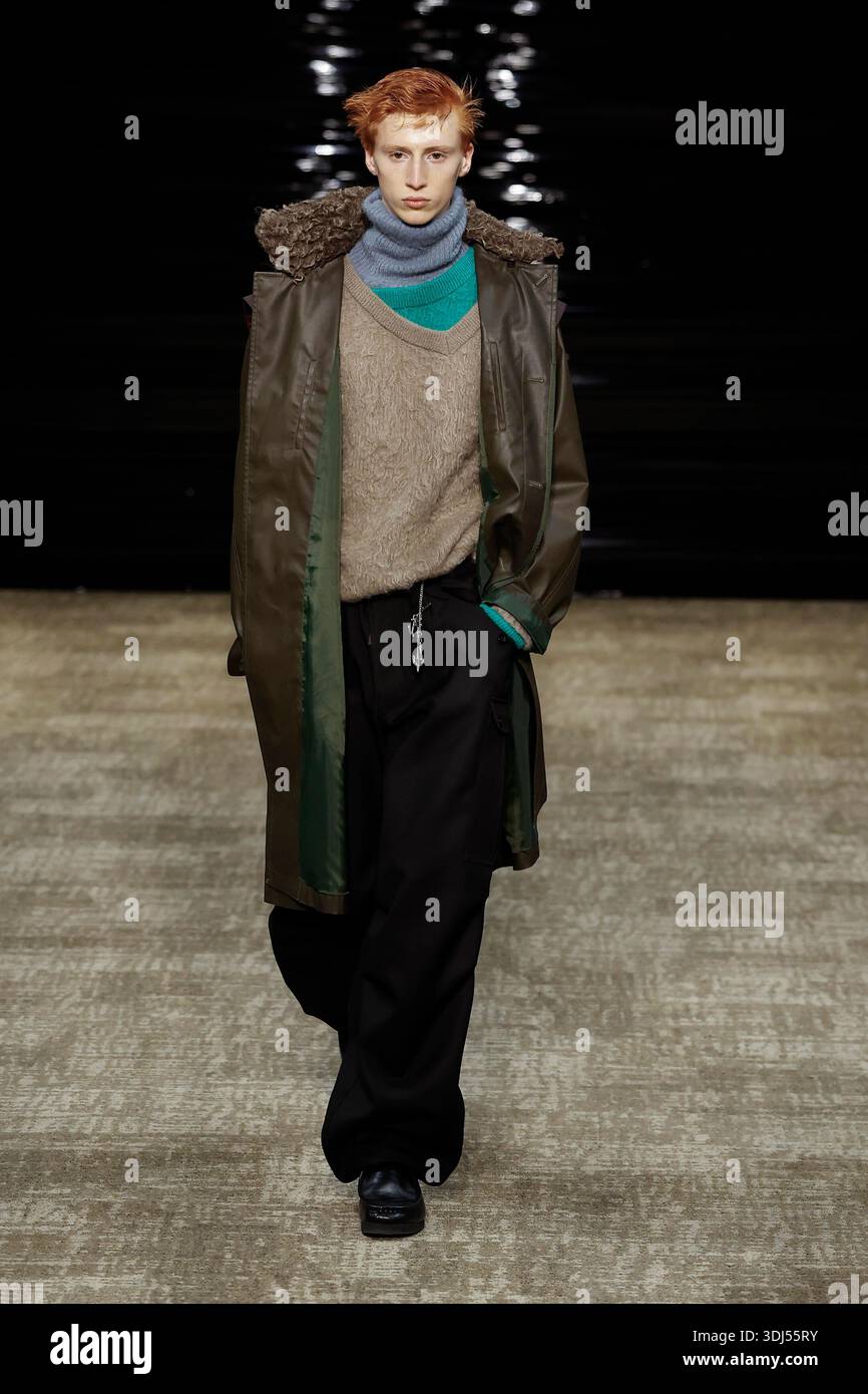 KOLOR men Fall/Winter 2026-2027 runway during Paris Fashion Week ...