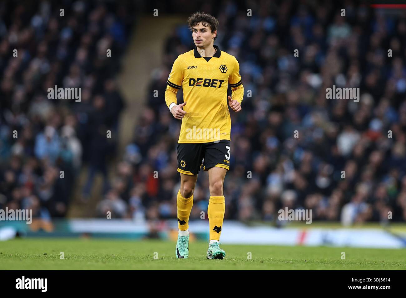 Hugo Bueno of Wolverhampton Wanderers during the Manchester City v ...