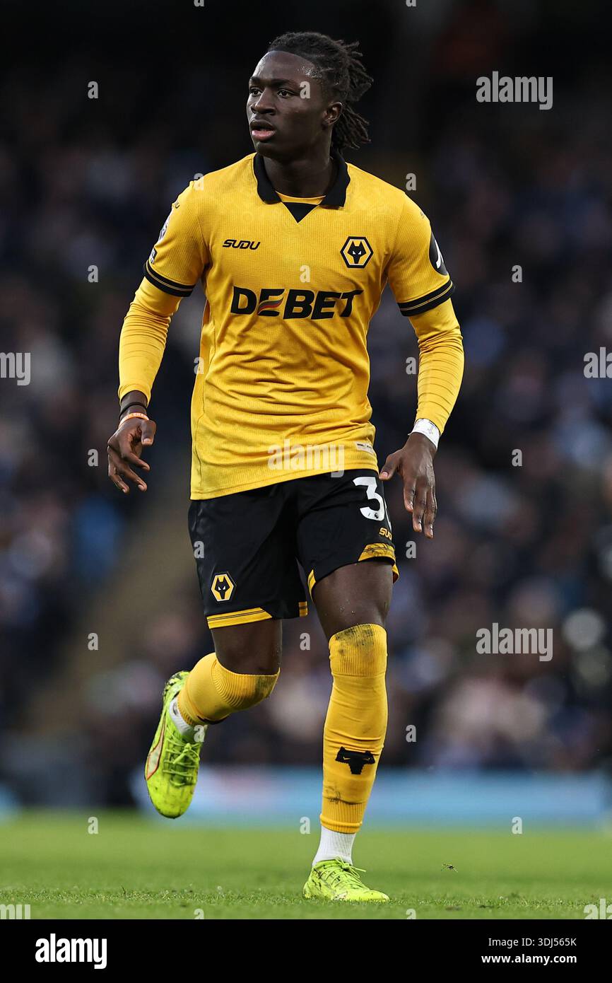 Mateus Mane of Wolverhampton Wanderers during the Manchester City v ...