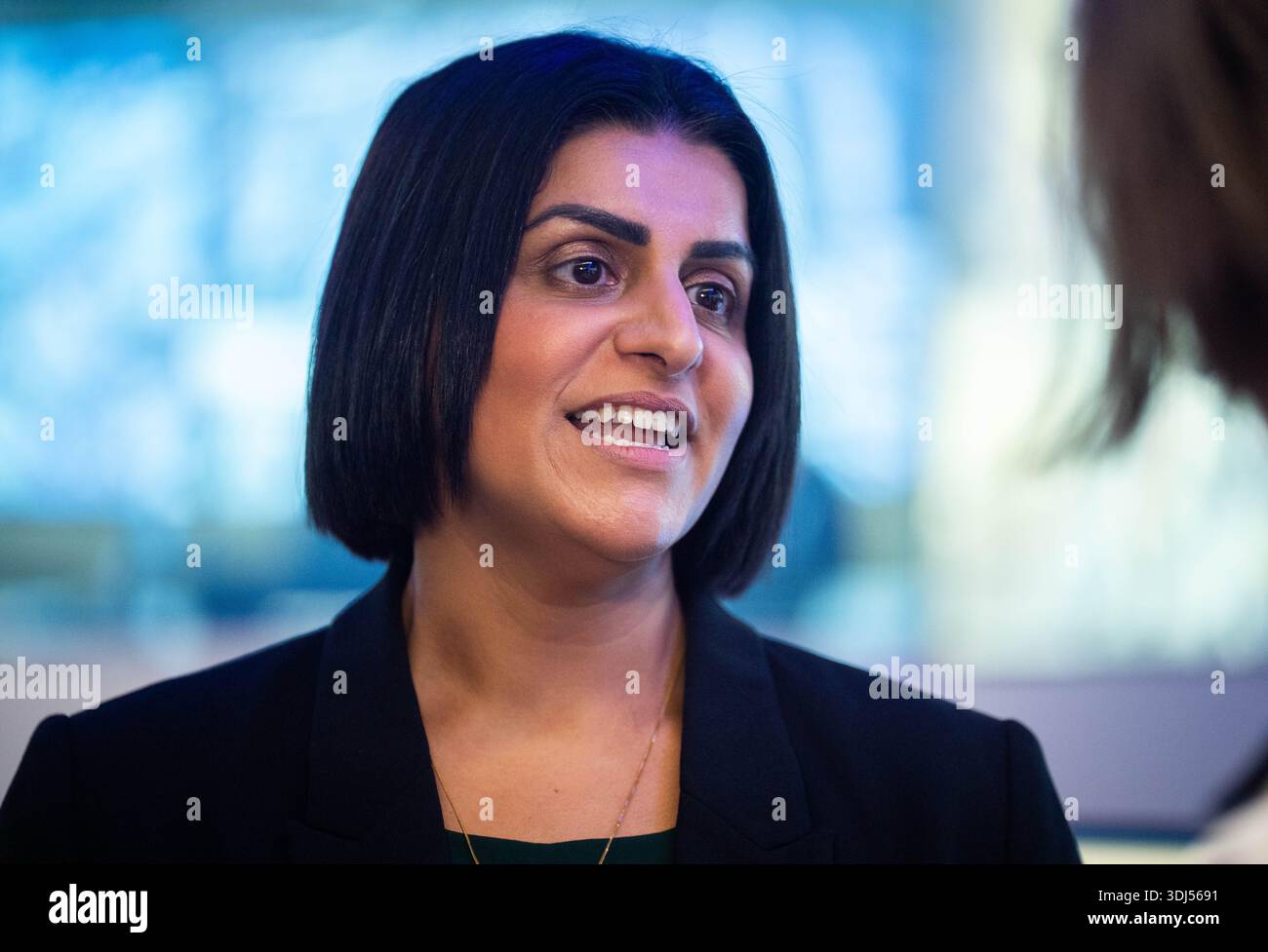 Home Secretary Shabana Mahmood during a tour of the Lambeth Central ...