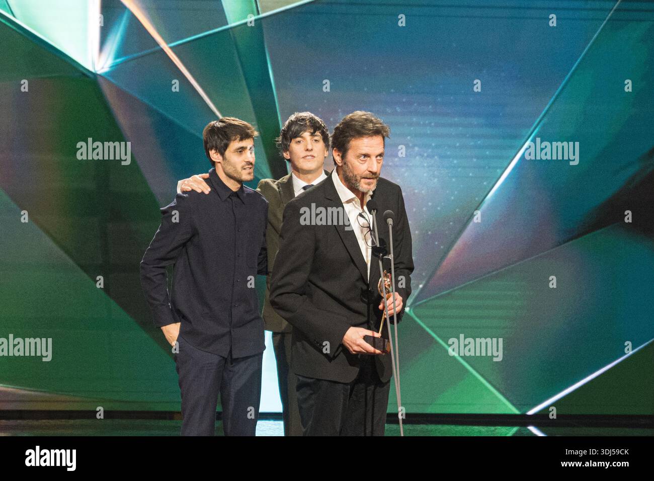Screenwriters Diego San José, Daniel Castro, and Fernando Delgado ...