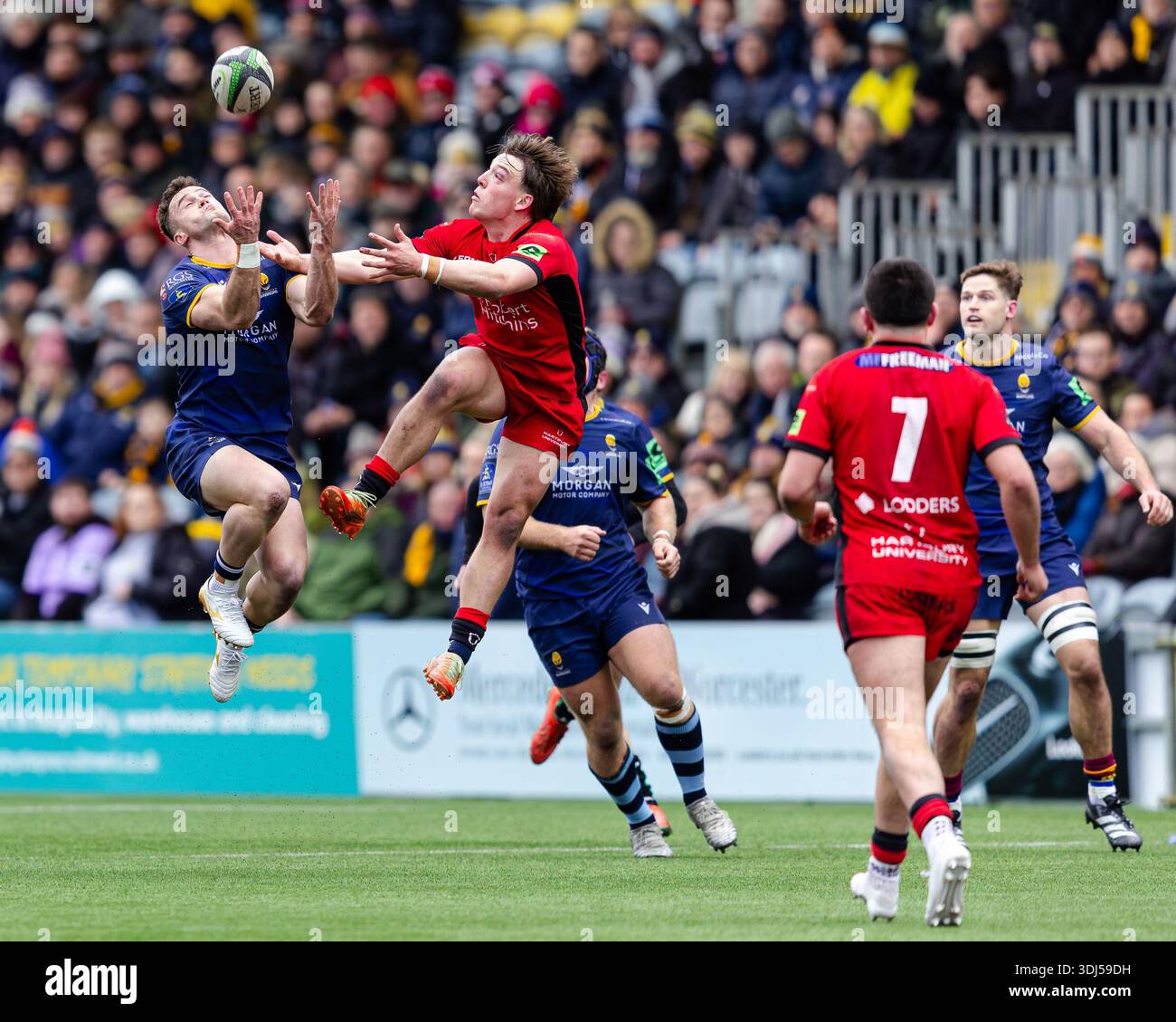 Worcester, England, 24 January 2026 Will Trewin of Worcester Warriors ...