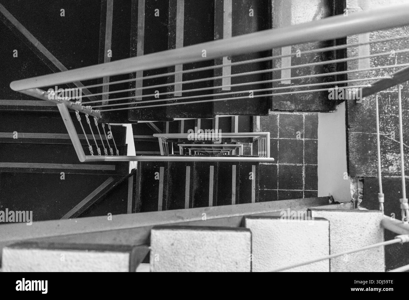 Black and white abstract pattern of stairs Stock Photo - Alamy
