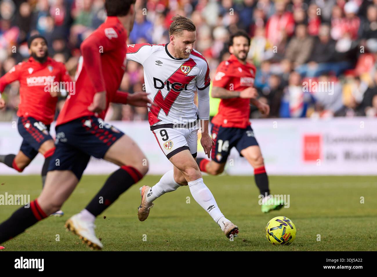 Alexandre Zurawski, known as Alemao of Rayo Vallecano is seen in action ...