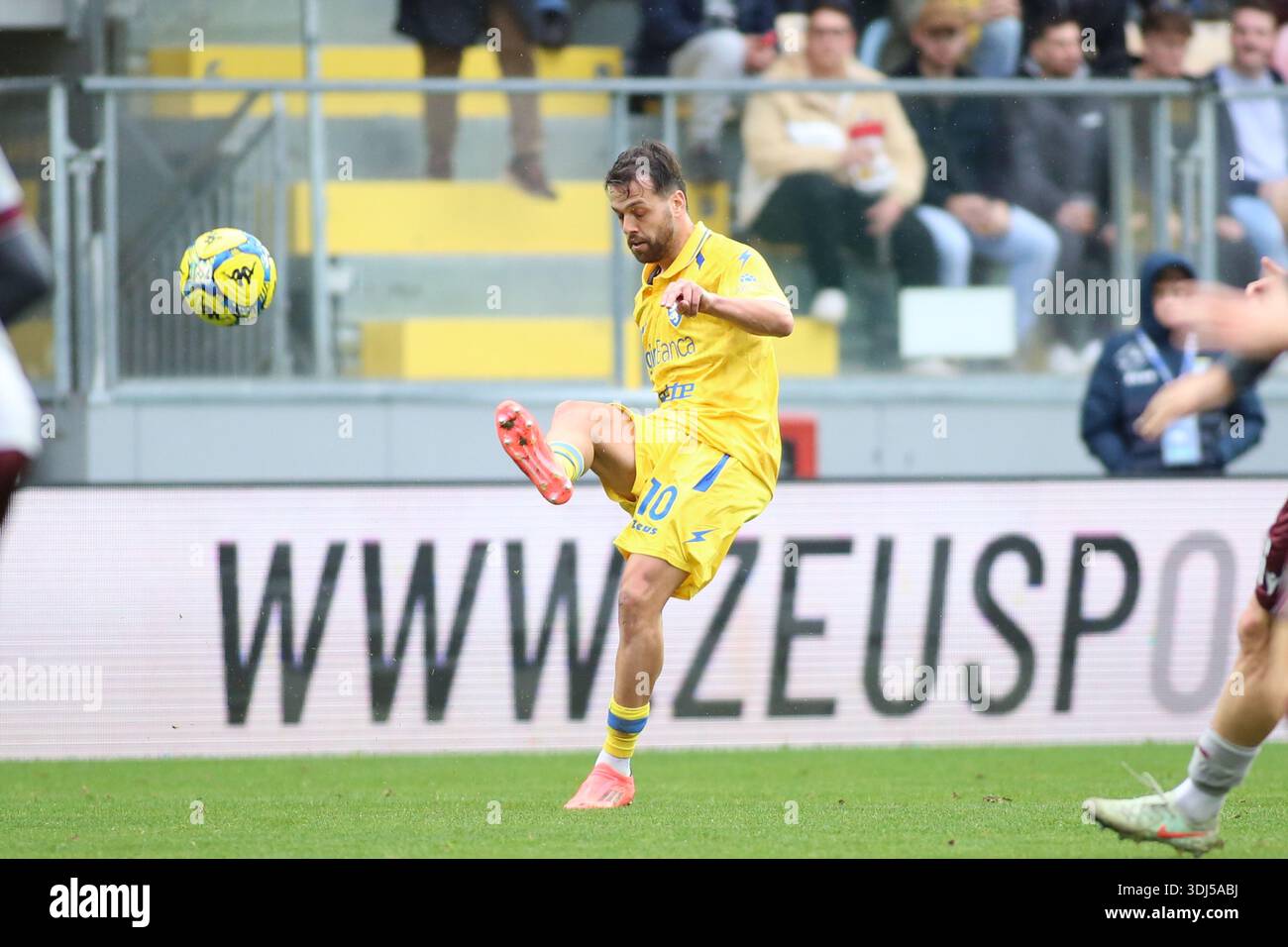 Francesco Gelli of Frosinone Calcio is in action during the 21th day of ...