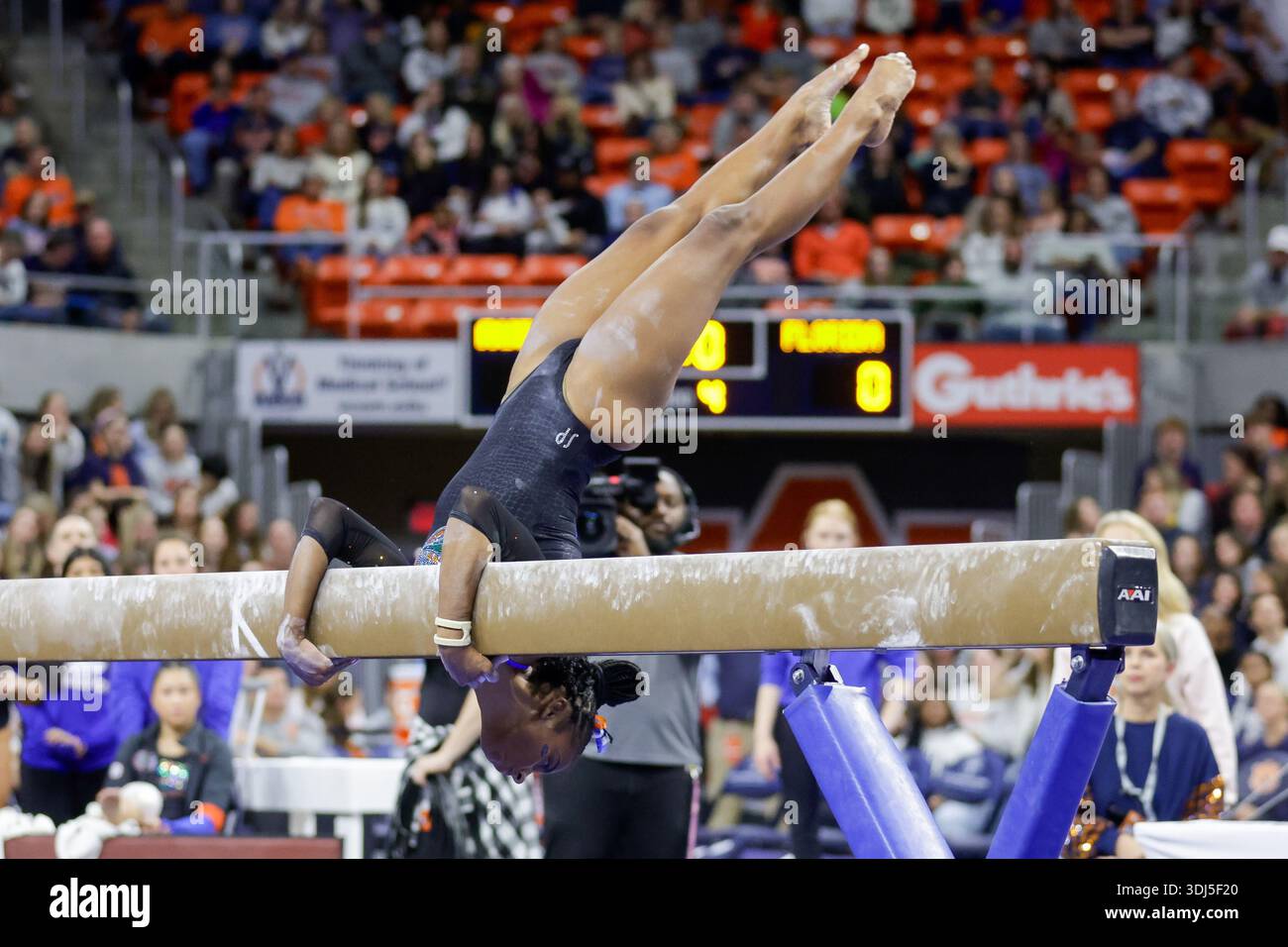 Florida's Alyssa Arana competes on the balance beam during an NCAA ...