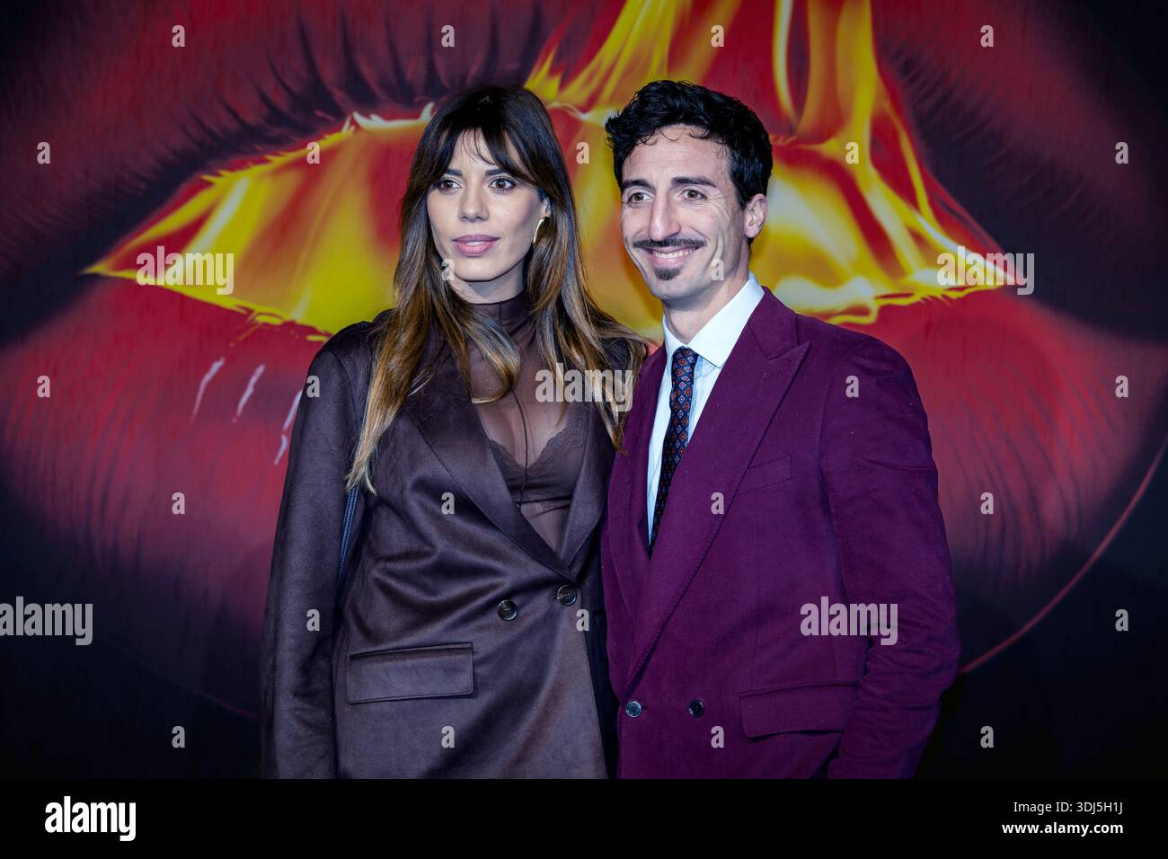 Rome, Italy - January 19, 2026: Tania Bambaci and Samuel Peron attend ...