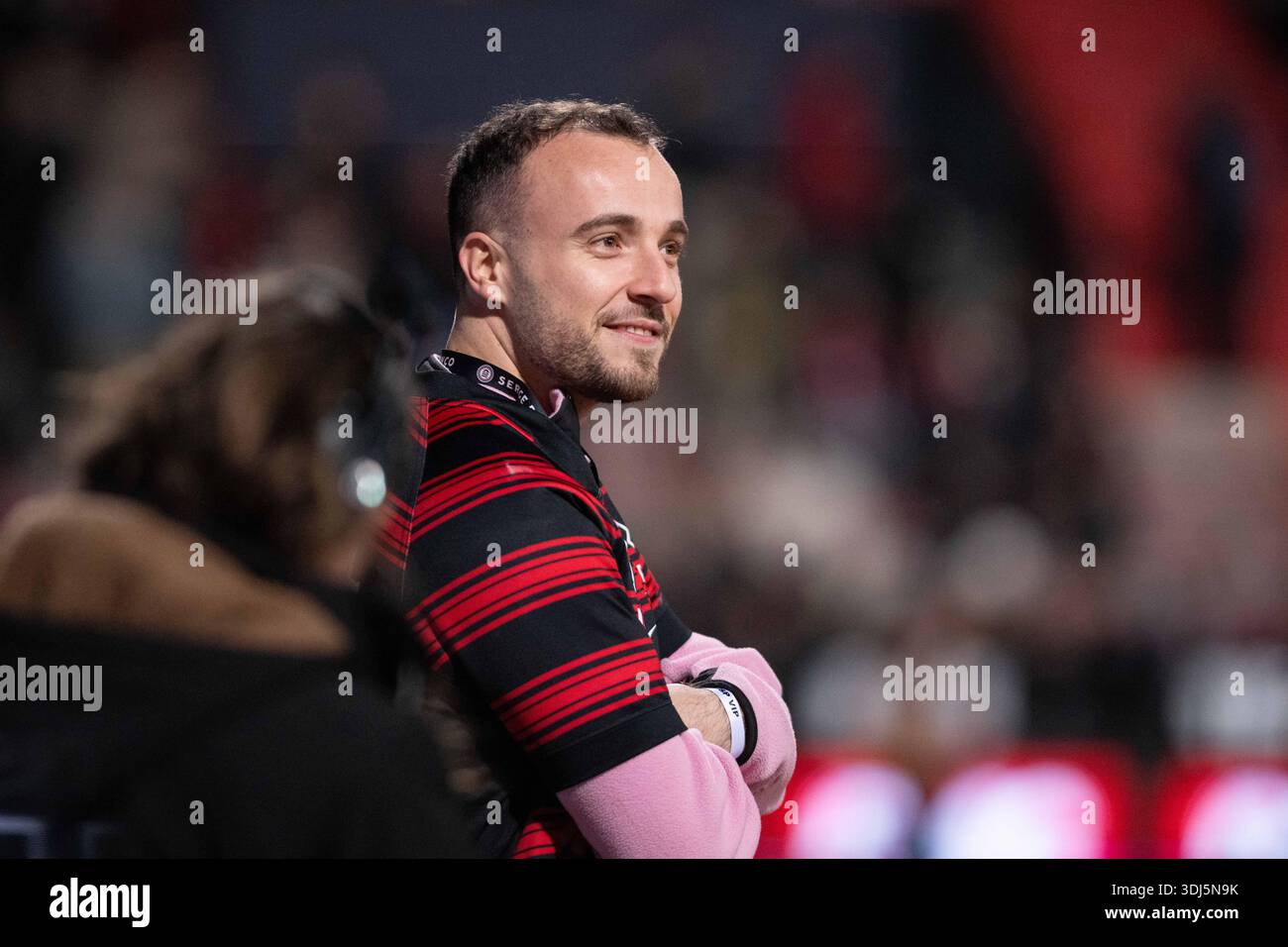 Simon Gauzy during the Top 14 match between Toulouse and Pau at Stade ...