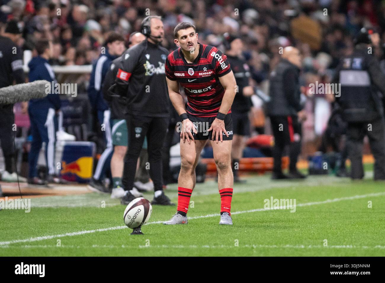 Thomas Ramos of Toulouse during the Top 14 match between Toulouse and ...