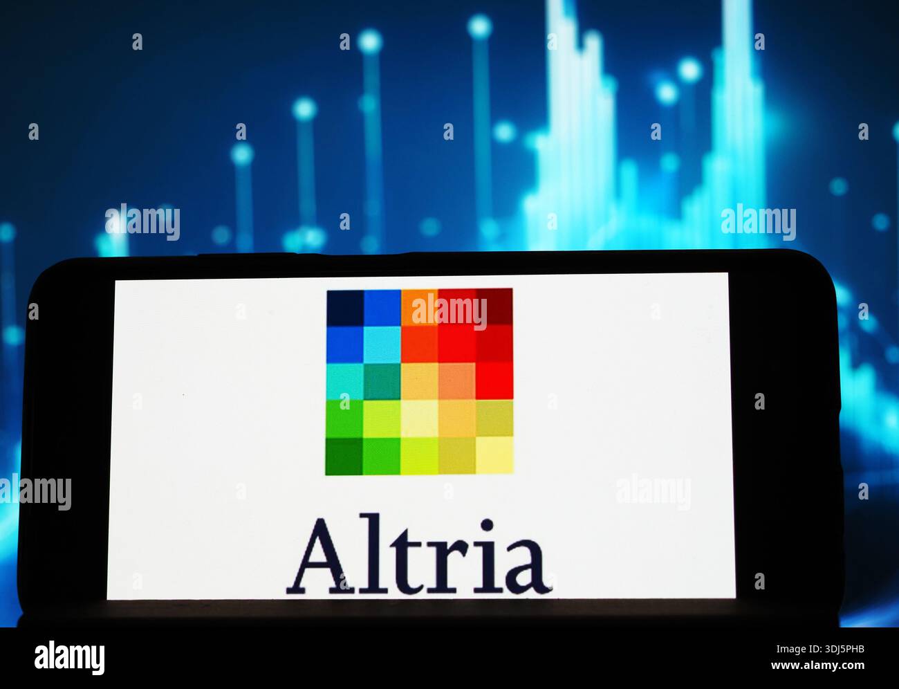 Germany. 24th Jan, 2026. In this photo illustration, the Altria Group ...