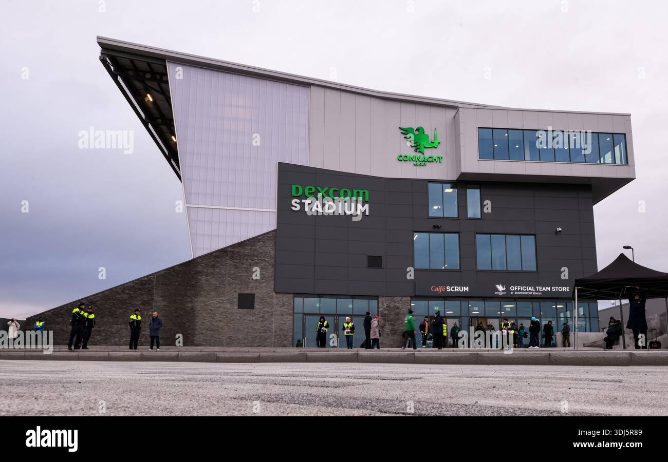 Galway, Ireland. 24th January, 2026. A view of the new Dexcom Stadium ...