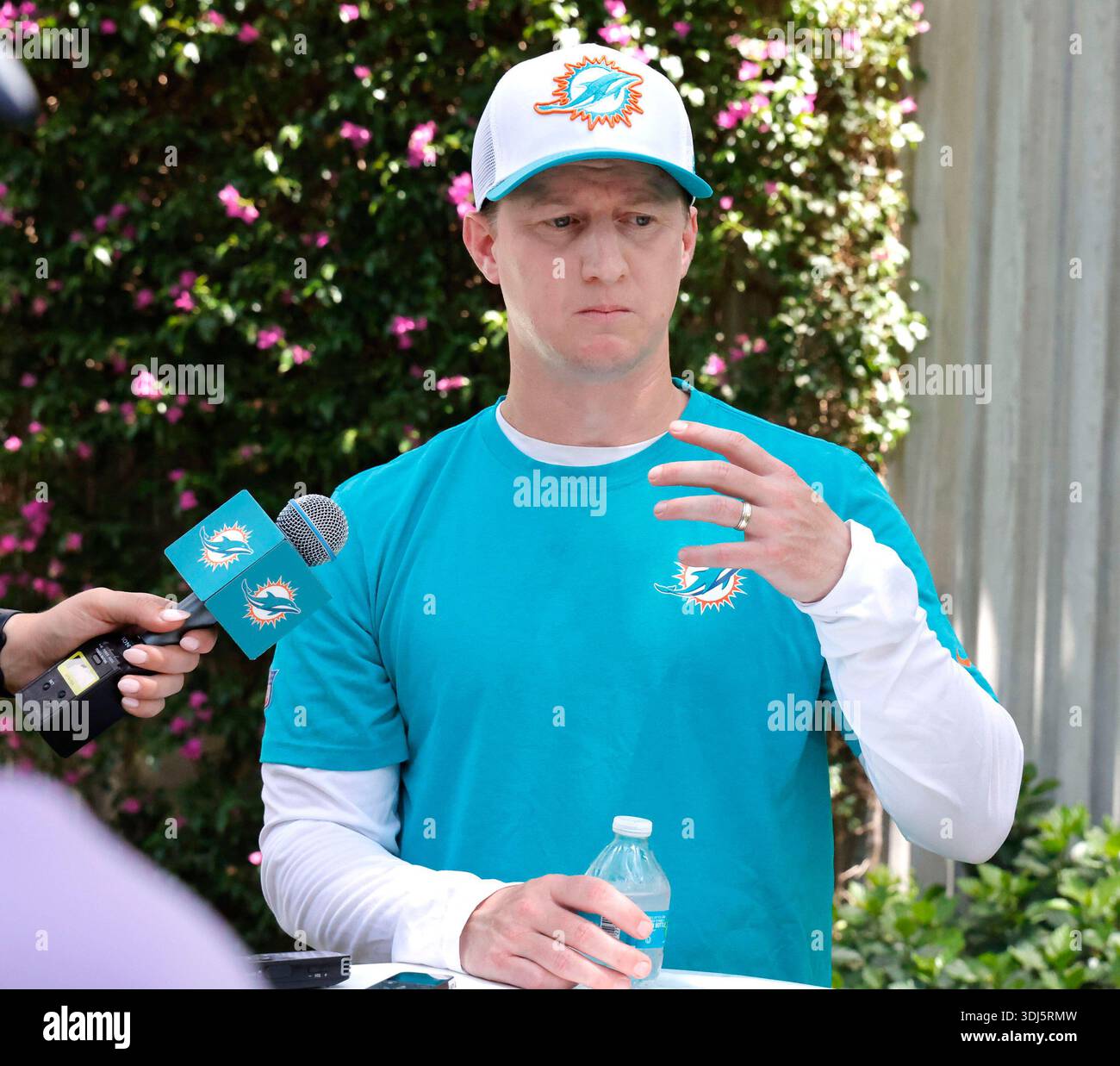 Miami Dolphins senior pass game coordinator Bobby Slowik at Baptist ...