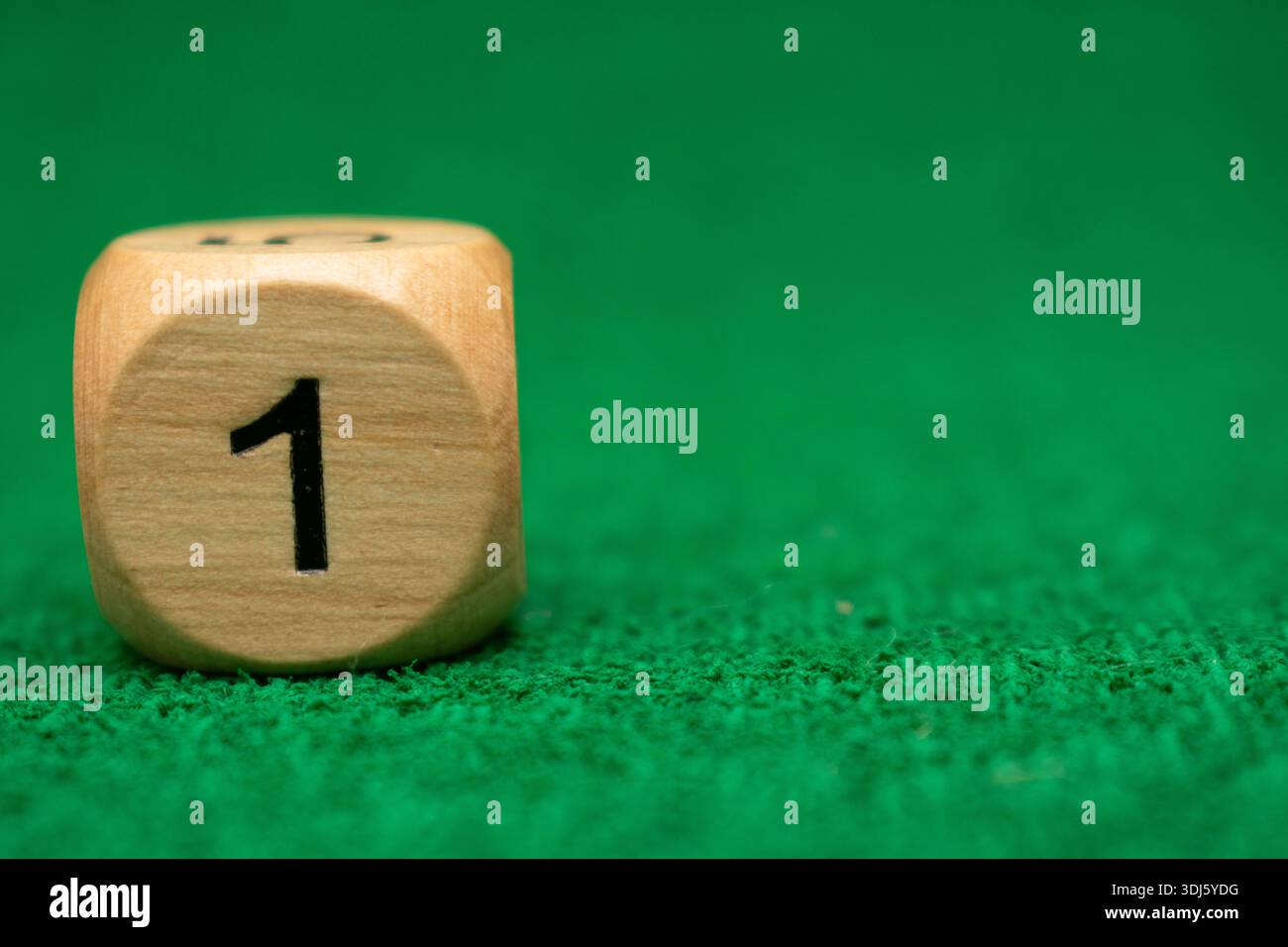 Wooden Dice Representing Risk, Chance, and Decision Making Stock Photo ...