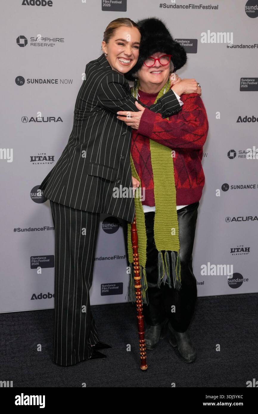 Haley Lu Richardson, left, and Valerie Richardson attend the premiere ...