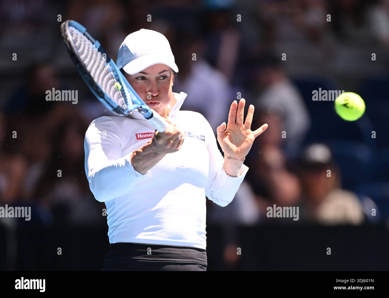 Yulia Putintseva of Kazakhstan in action during the Women’s 4th round ...