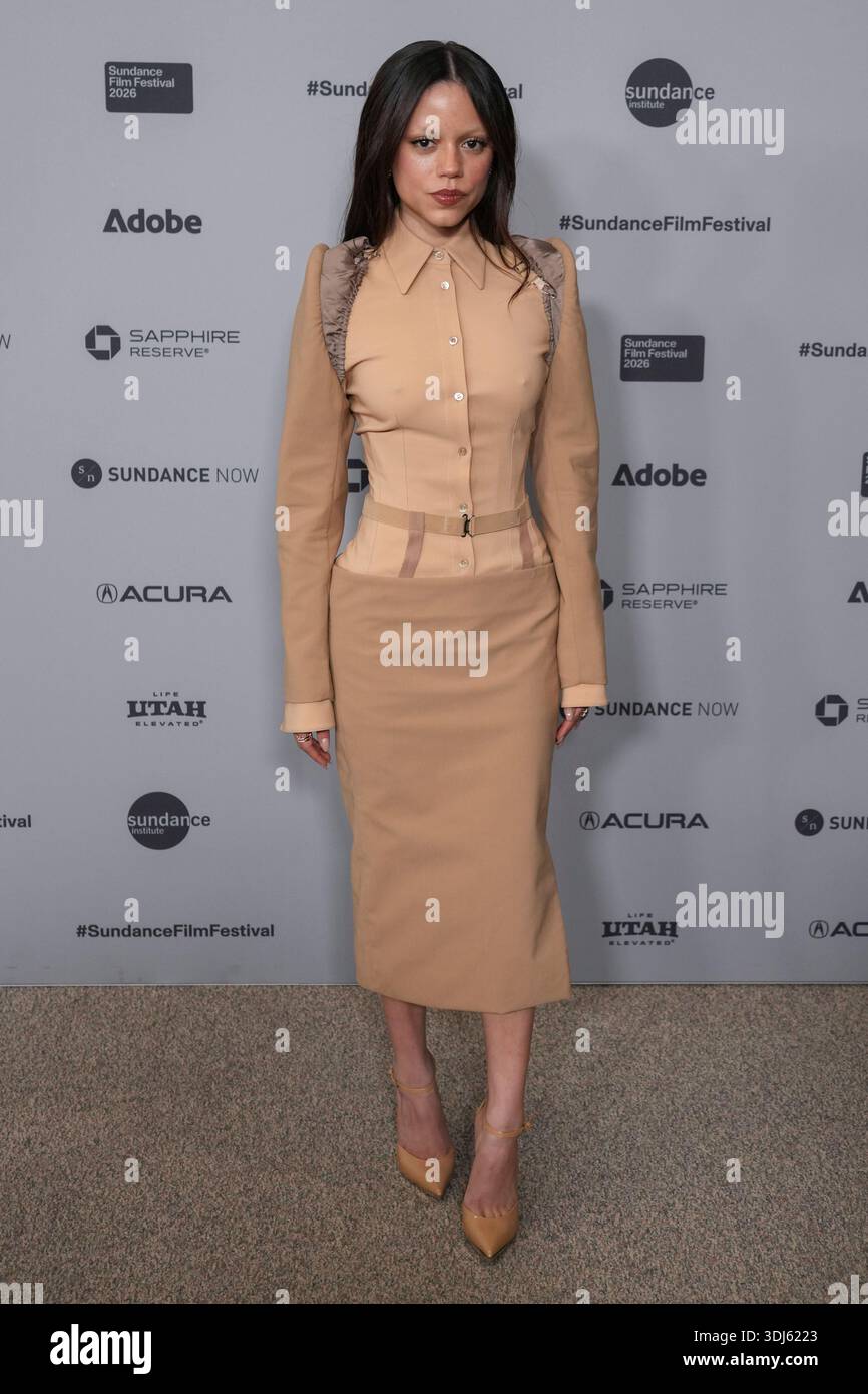 Jenna Ortega attends the premiere of "The Gallerist" during the ...